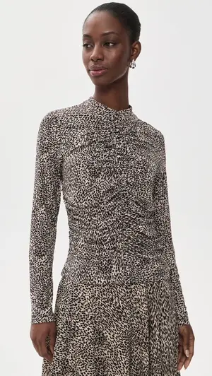 Sea Charlize Print Top