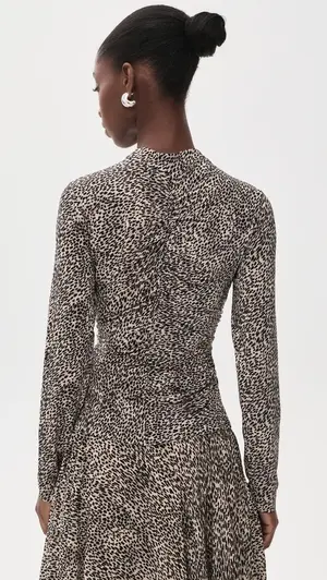 Sea Charlize Print Top