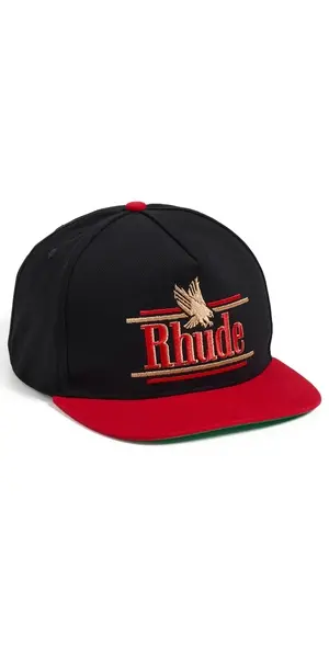 Rhude Rossa Structured Hat - Black/red