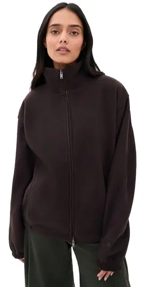 Rains Fleece Zip Jacket - Bark