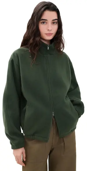 Rains Fleece Zip Jacket - Green