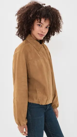 Joe's Jeans The Bella Suede Bomber Jacket