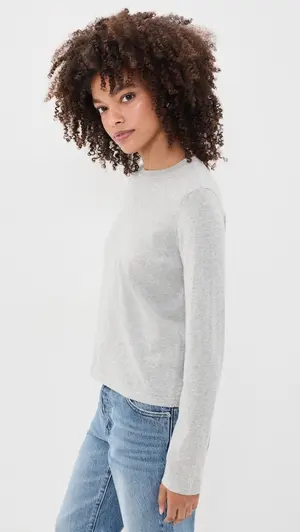 Rails Cotton Cashmere Long Sleeve Tee