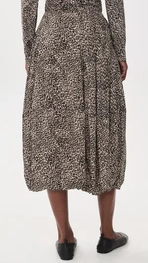 Sea Charlize Print Bubble Midi Skirt