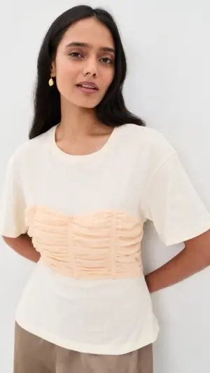 Ulla Johnson Mila Ss Cotton Top