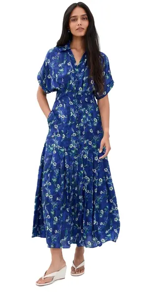 Saloni Riya Silk Dress - Primrose