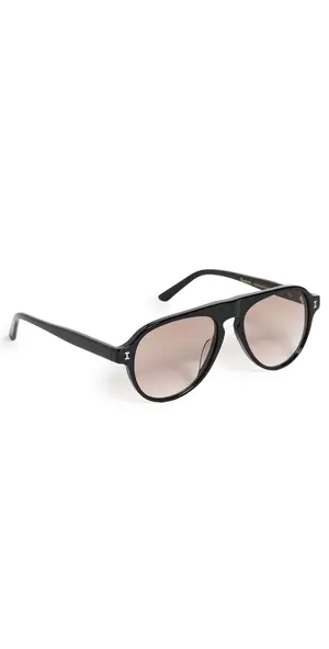 Illesteva Vanderbilt Sunglasses - Black W/ Taupe