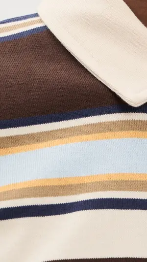 ROWING BLAZERS Beaumont Striped Rugby Shirt