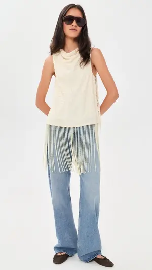 Sea Carlotta Fringe Top