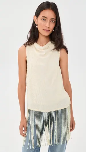 Sea Carlotta Fringe Top