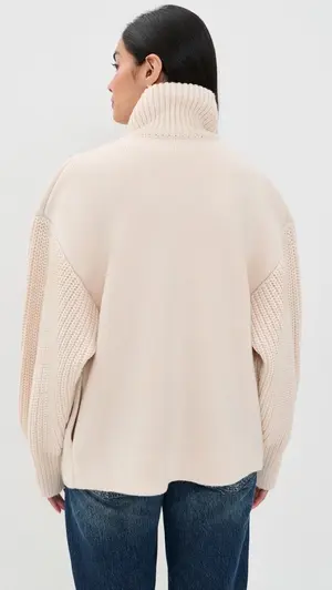 FRAME The Cropped Jacquard Fringe Coat