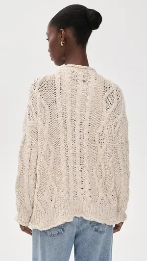 Free People Opal Cable Knit Cardigan