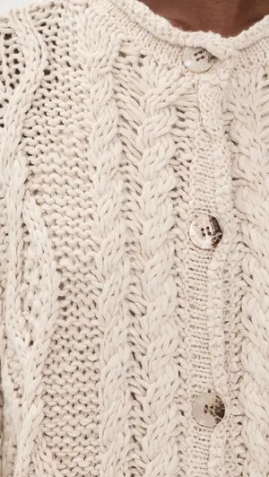 Free People Opal Cable Knit Cardigan
