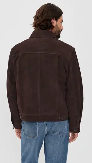 Madewell Suede Trucker Jacket