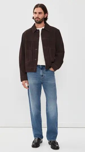 Madewell Suede Trucker Jacket