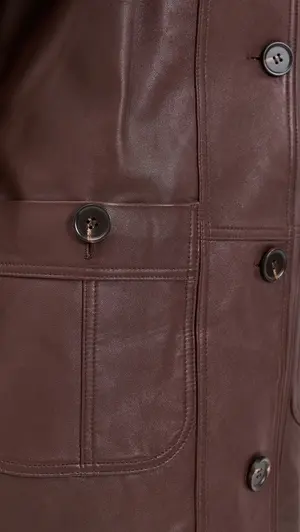 Sea Caitlin Leather Trench Coat