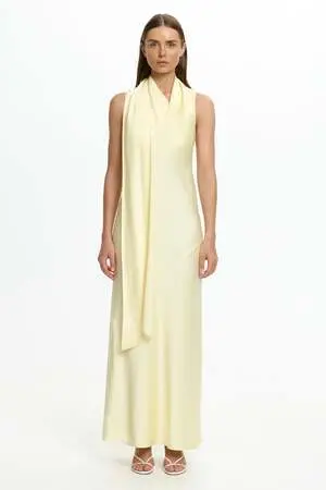 Significant Other Daira Maxi Scarf Dress - Butter