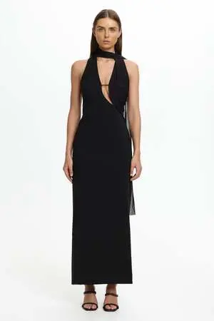 Significant Other Edda Scarf Dress By - Black