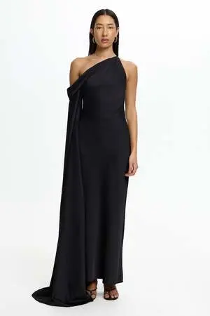 Significant Other Daira Long Sleeve Evening Gown - Black