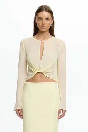 Significant Other Yeirah Long Sleeve Top - Vanilla