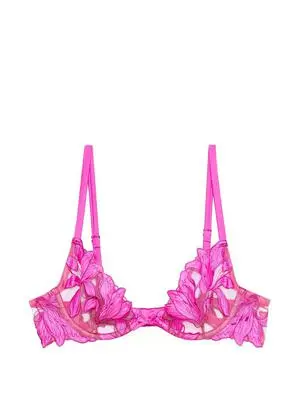 FLEUR DU MAL Lily Embroidered Demi Bra