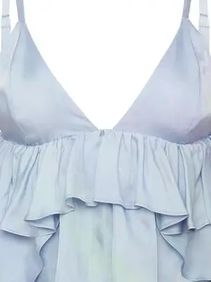 FLEUR DU MAL Ruffled Top - Blue