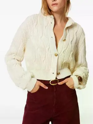 TWINSET Cropped Wool-blend Cardigan