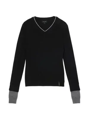 Marc Jacobs Layered V-neck Sweater - Black