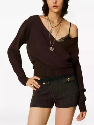 TWINSET Viscose-blend Crossover Jumper