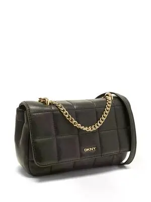 Dkny Quilted Leather Shoulder Bag - Black