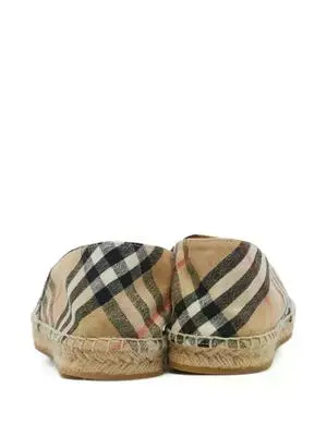Burberry Check Mews Espadrilles - Neutrals