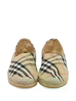 Burberry Check Mews Espadrilles - Neutrals