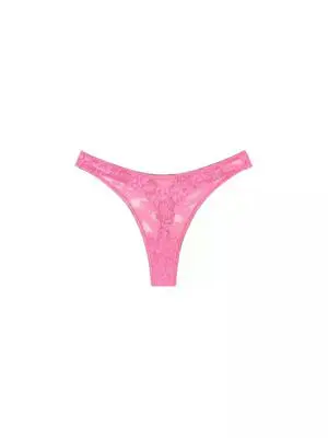 FLEUR DU MAL Le Stretch Lace Thong - Pink