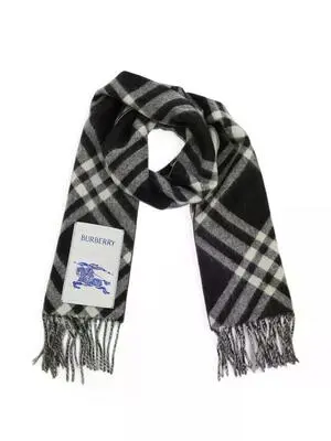 Burberry Cashmere Fringed Scarf