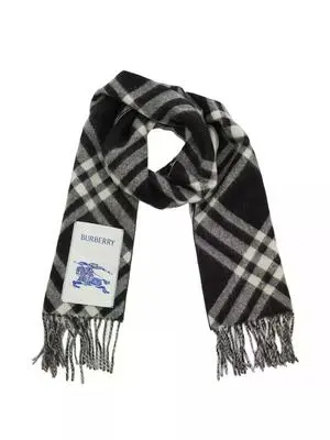 Burberry Cashmere Fringed Scarf