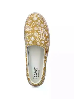 Toms Valencia Floral-print Platform Espadrilles