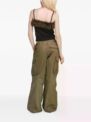 Marc Jacobs Faux Fur-trimmed Tank Top