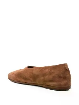Marsèll Suede Almond-toe Ballet Flats