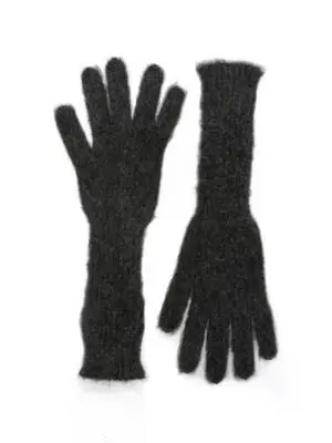 MAISON MARGIELA Brushed-knit Four-stitch Gloves