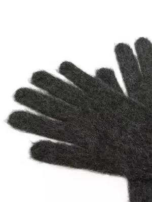 MAISON MARGIELA Brushed-knit Four-stitch Gloves