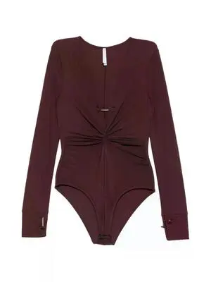 Imperial Twist-detail V-neck Bodie - Red
