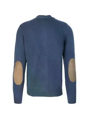 Barbour Elbow-patch Button-up Cardigan - Blue