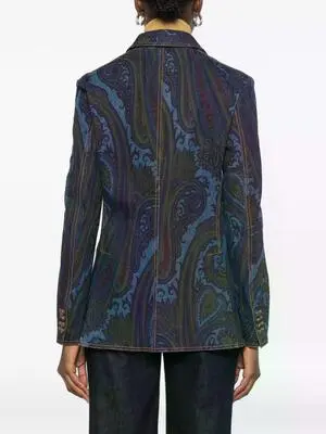 Etro Paisley Print Denim Jacket