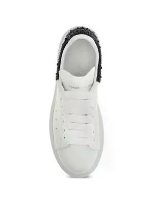 Alexander McQueen Crystal-embellished Leather Sneakers