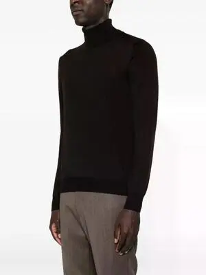 GRAN SASSO Roll-neck Knitted Sweater - Brown