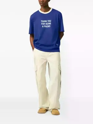 AMI Paris Baggy-fit Cargo Cotton Trousers - Neutrals