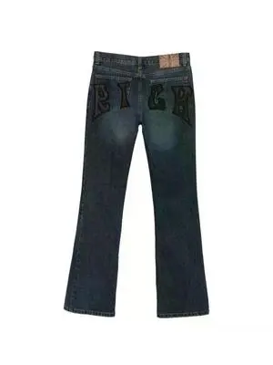 John Richmond 2000s Rich Appliqué Jeans