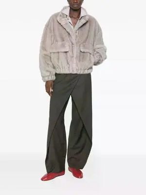 Liu Jo Faux-fur Funnel-neck Jacket