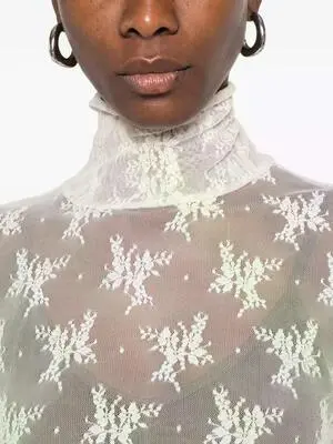 Imperial Lace Roll-neck Top