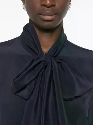 Marella Pussy-bow Silk Shirt